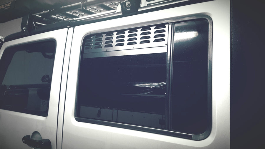 Rear Window Vent Screens - Jeep Wrangler JK Unlimited 2007-2017 (set o
